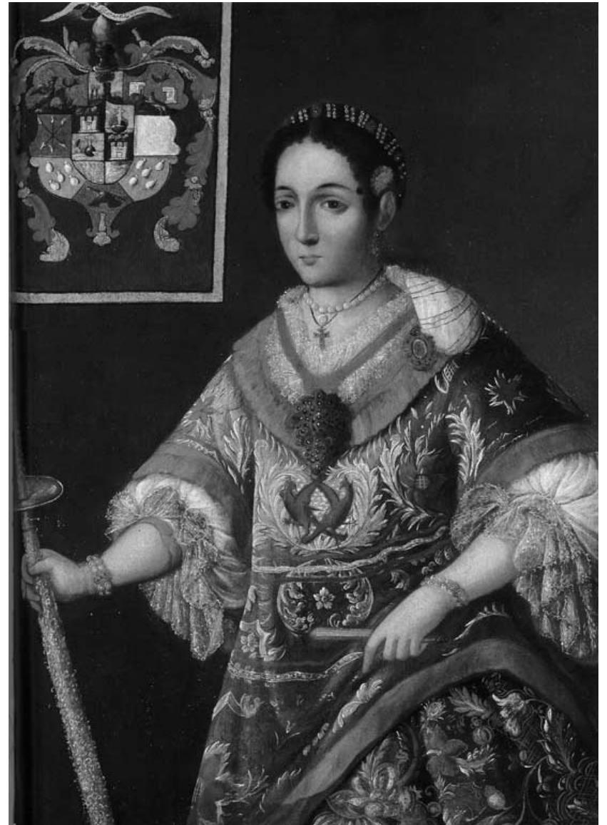 Temple, denote juana maria's high social standing. her