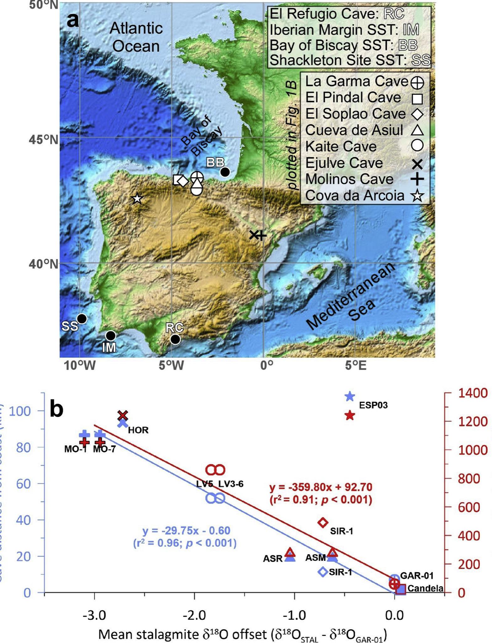 A) digital elevation map showing the relative position of
