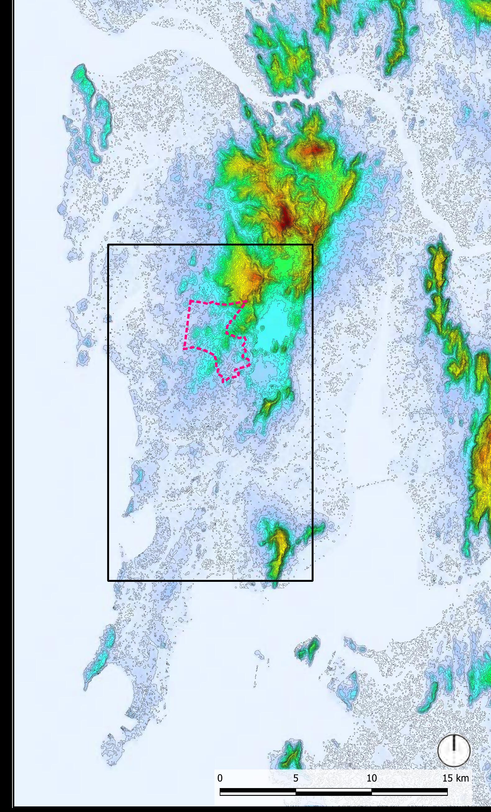 Elevation map of mumbai: this map shows the elevation of