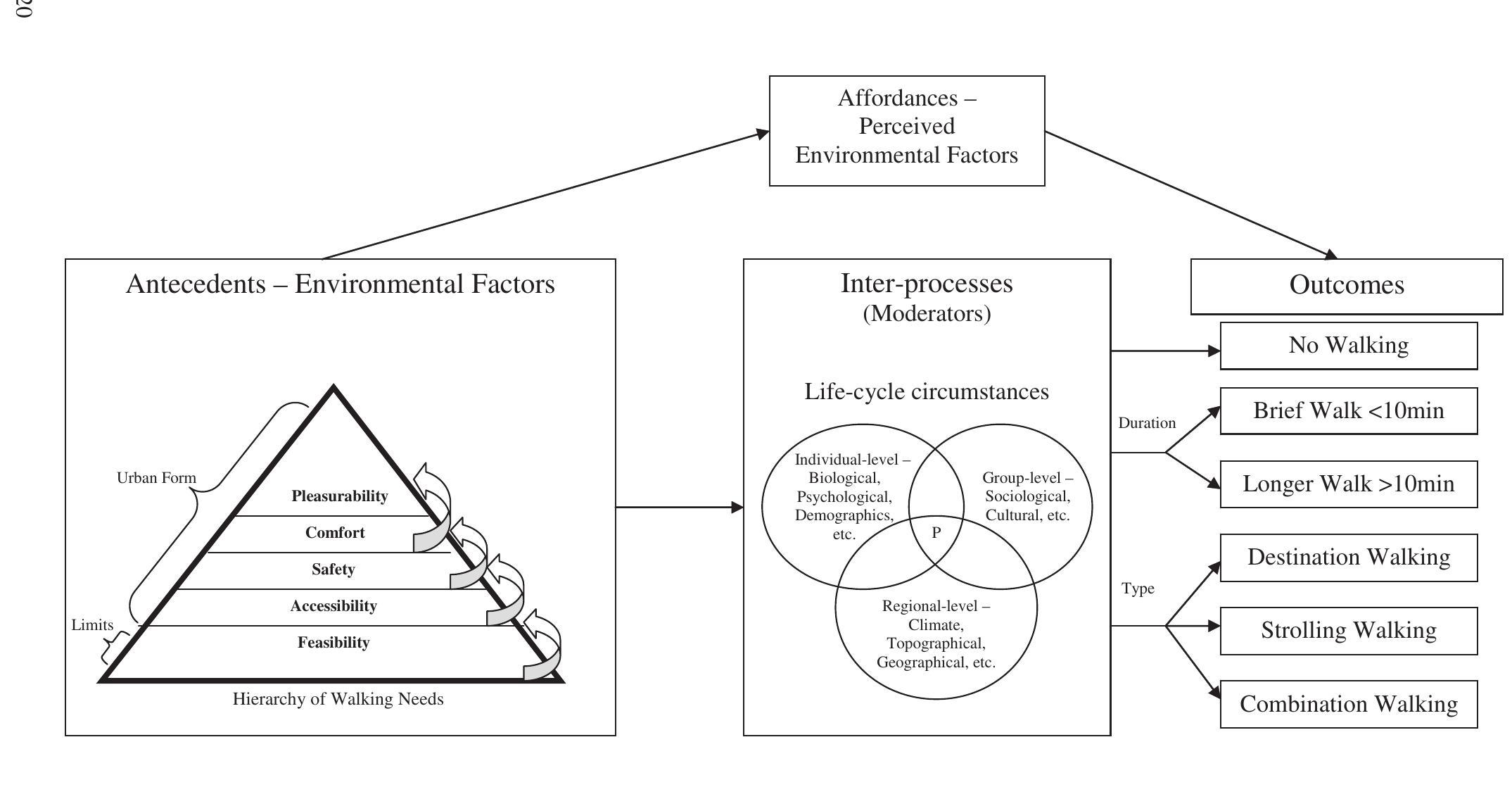 Figure 1 - TO WALK OR NOT TO WALK? The Hierarchy of Walking