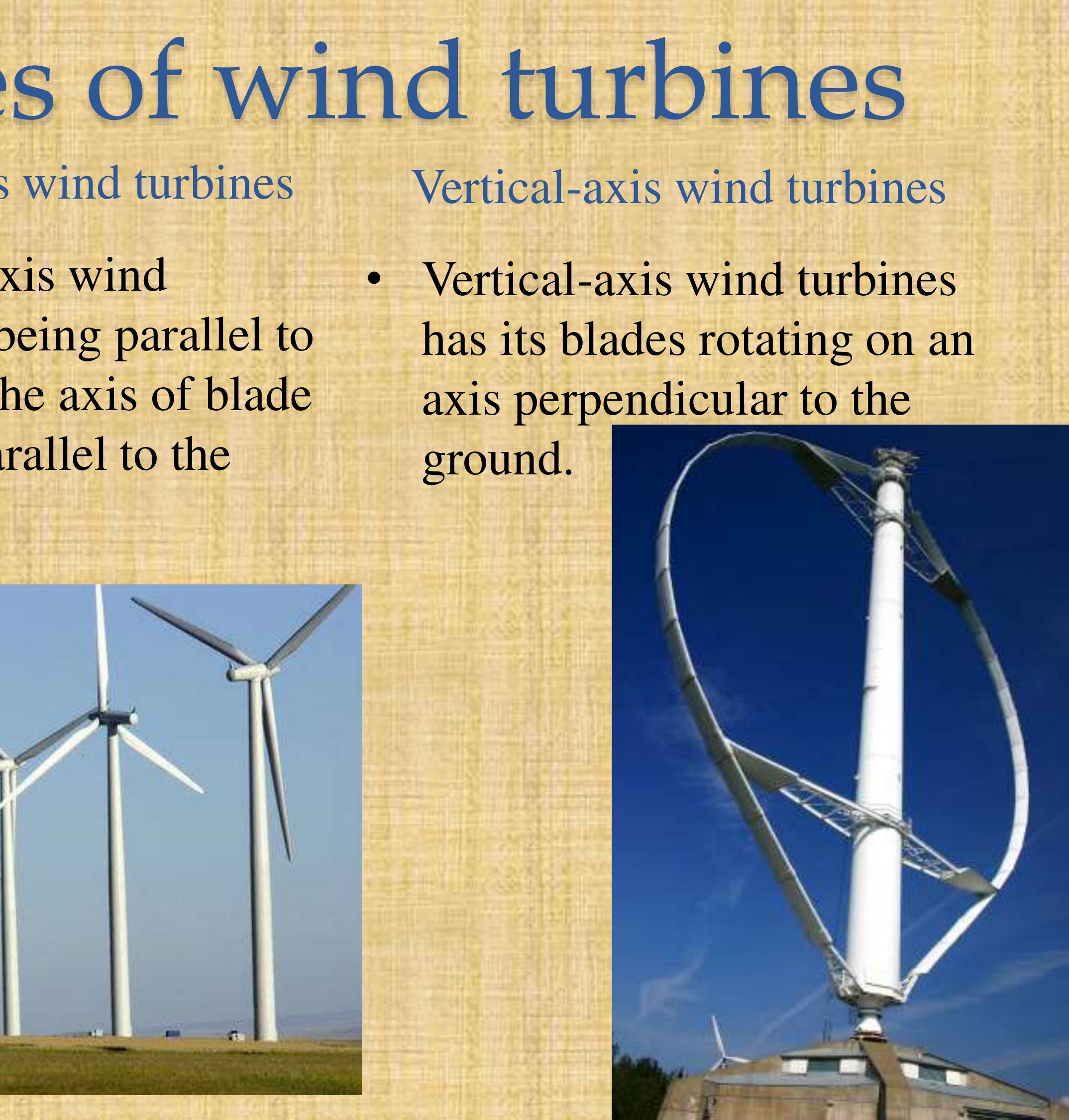 Figure 5 - TYPES OF TURBINES AND ITS UTILIZATION