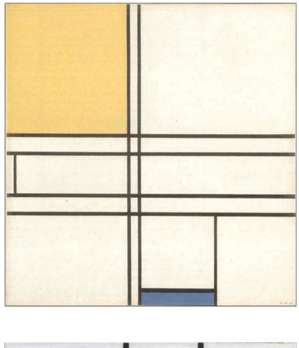 Figure 6 - Equilibrium and rhythm in Piet Mondrian's