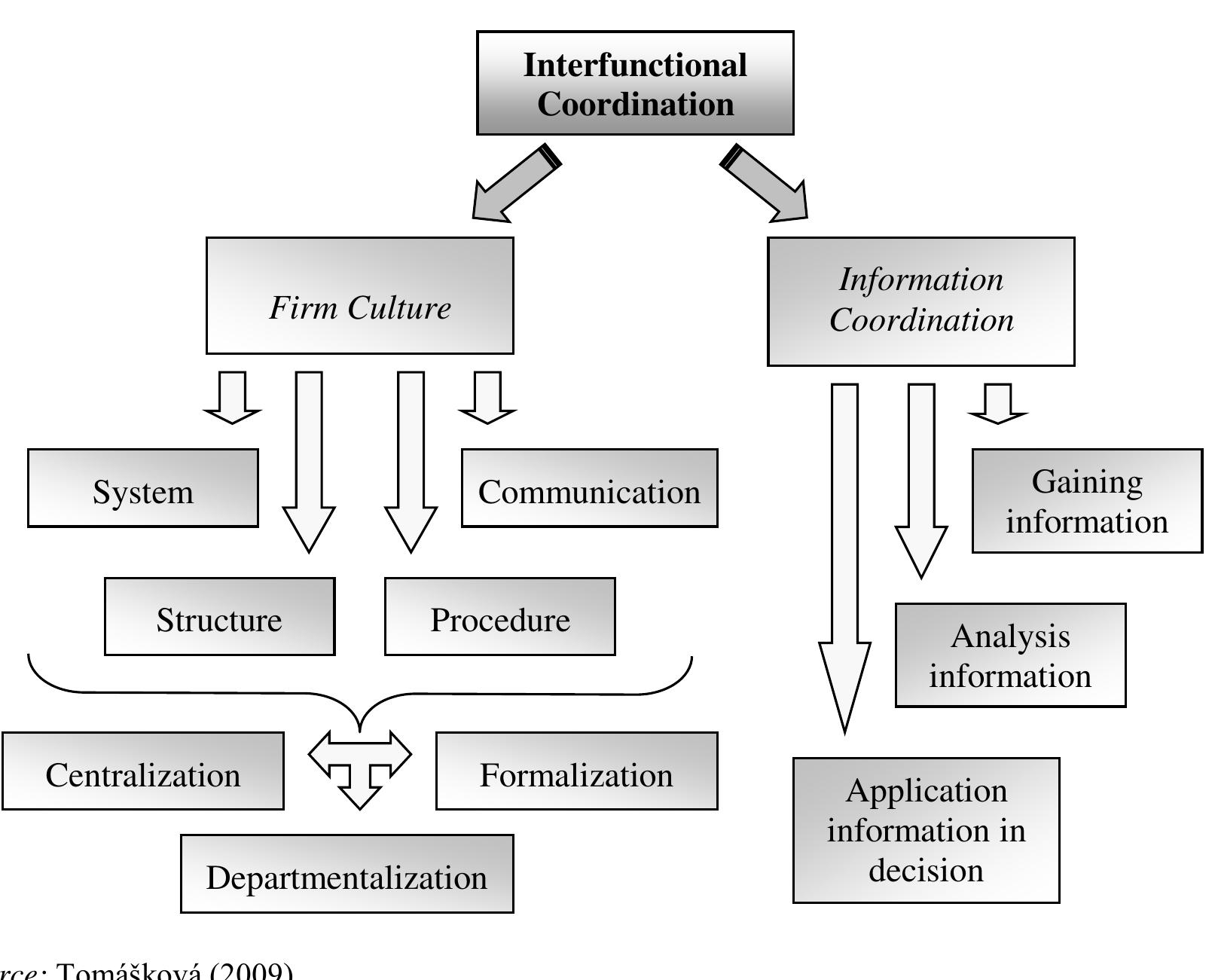 Figure 2 - INTERFUNCTIONAL COORDINATION FROM COMPANY