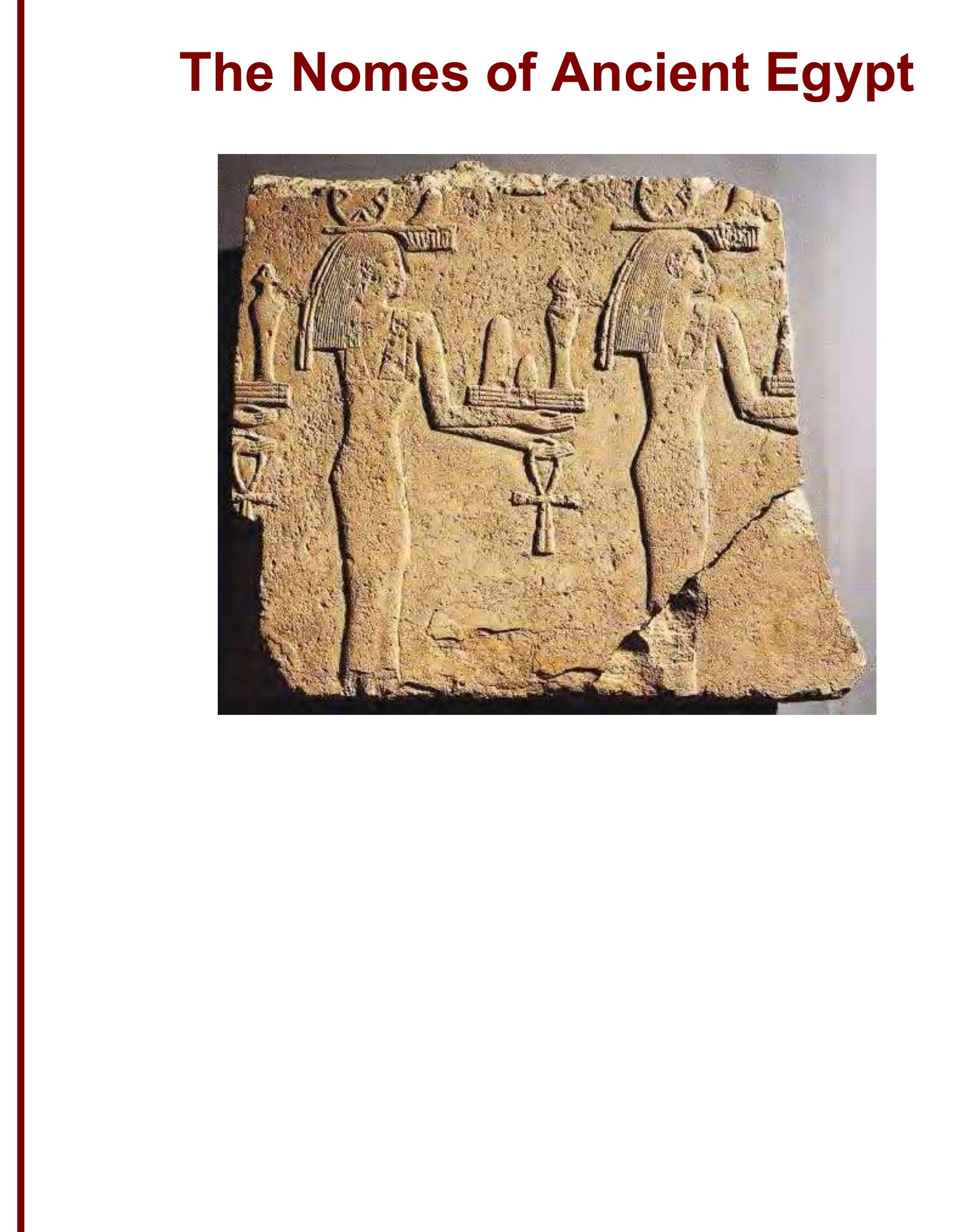 (PDF) The Nomes of Ancient Egypt
