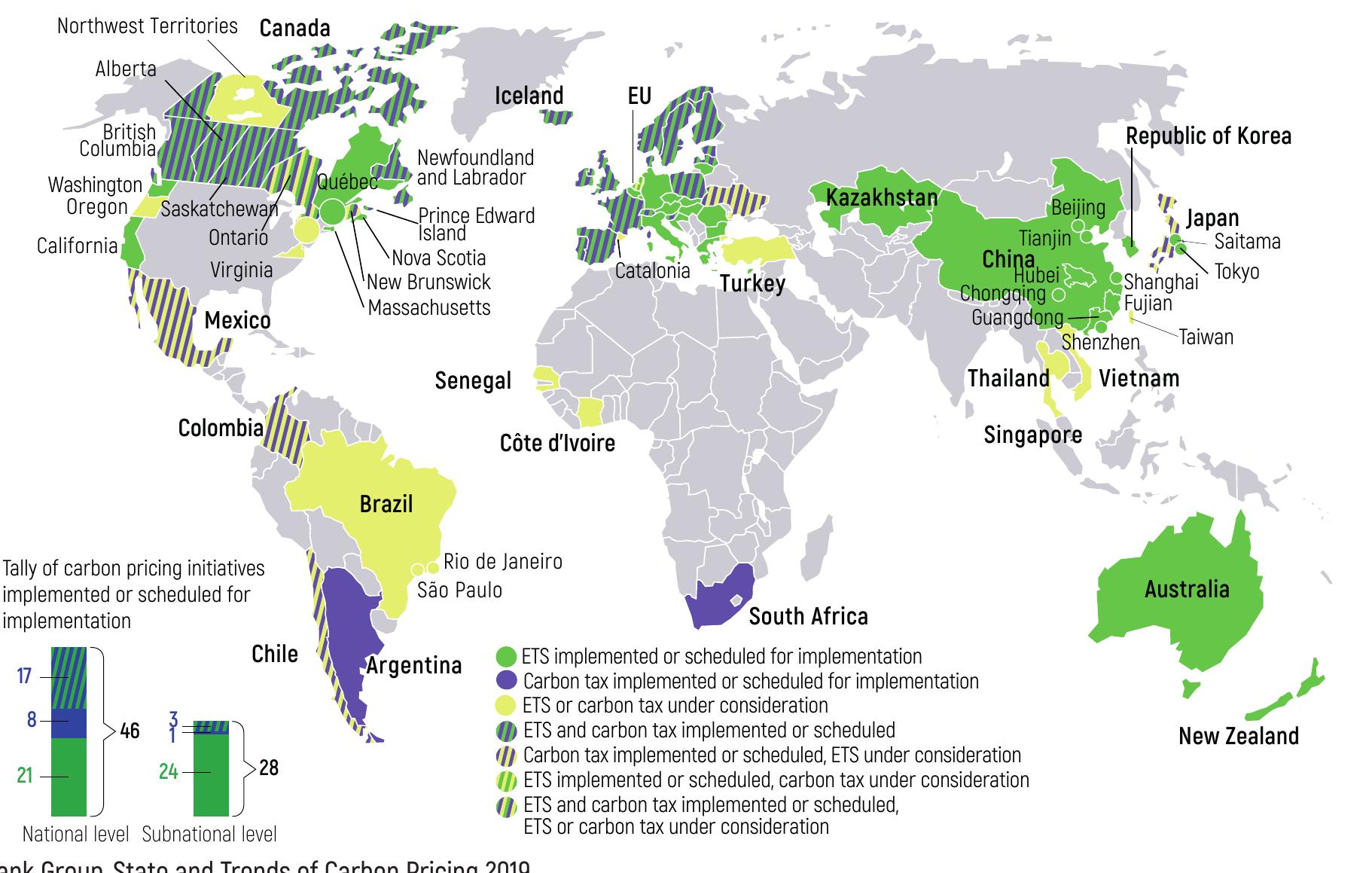11 - summary map of regional, national and subnational
