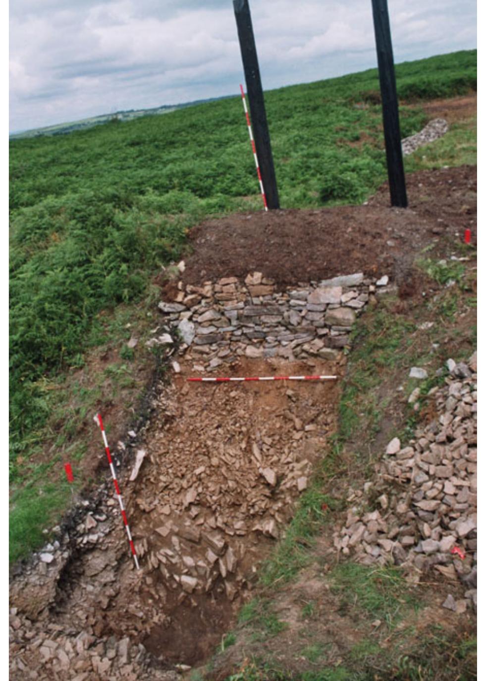 Palisaded bank-and-ditch defences of inner enclosure,