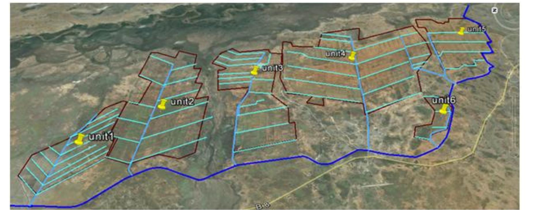Digitized map of bura irrigation & settlement scheme the