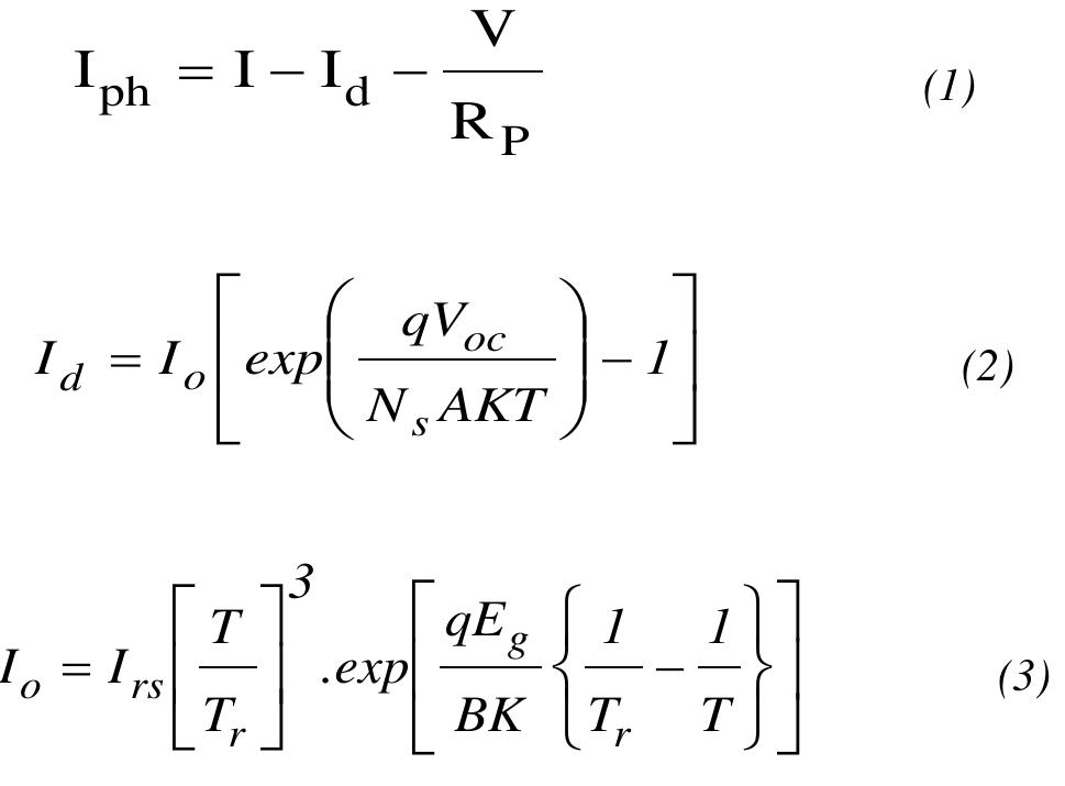 Where, i,, is photon current; id is diode saturation