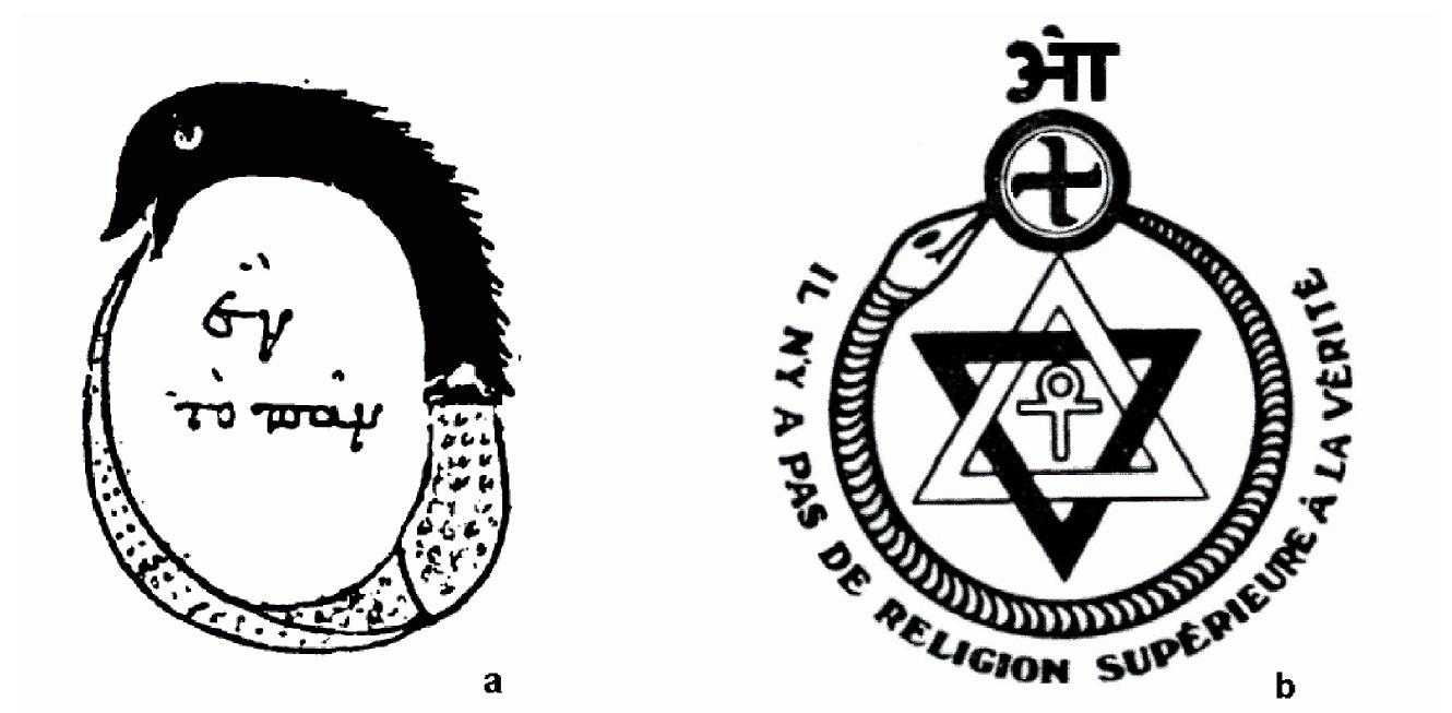 The ourobouros through the ages: a. early ourobouros