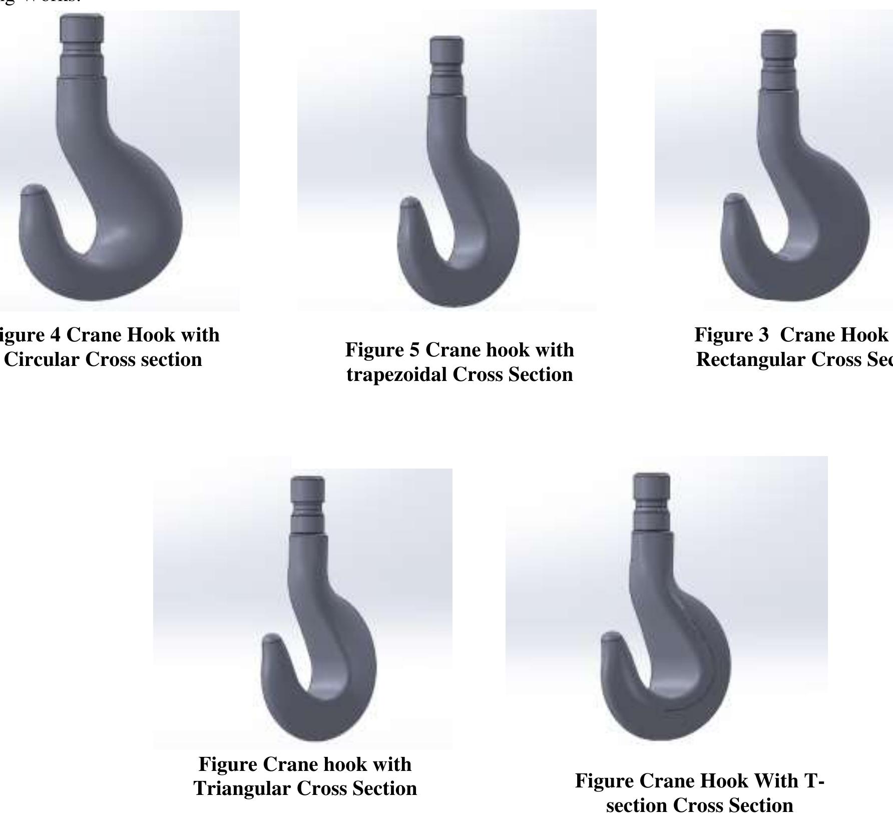 4. finite element analysis (fea) of crane hook using ansys