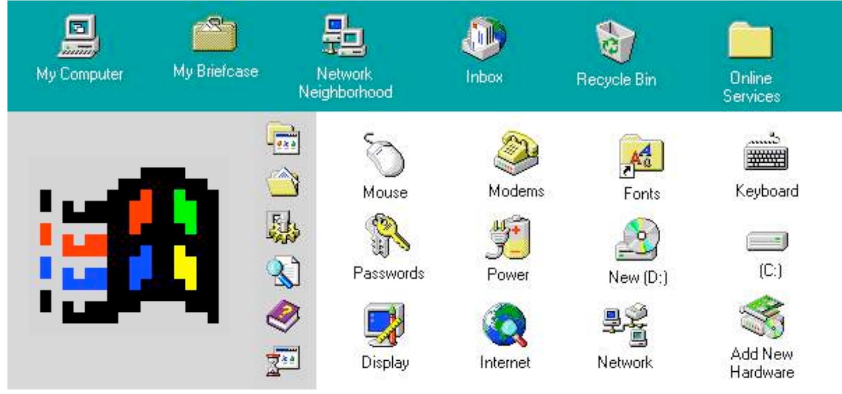 Icon examples from 1995’s gui: more colors to the icons and