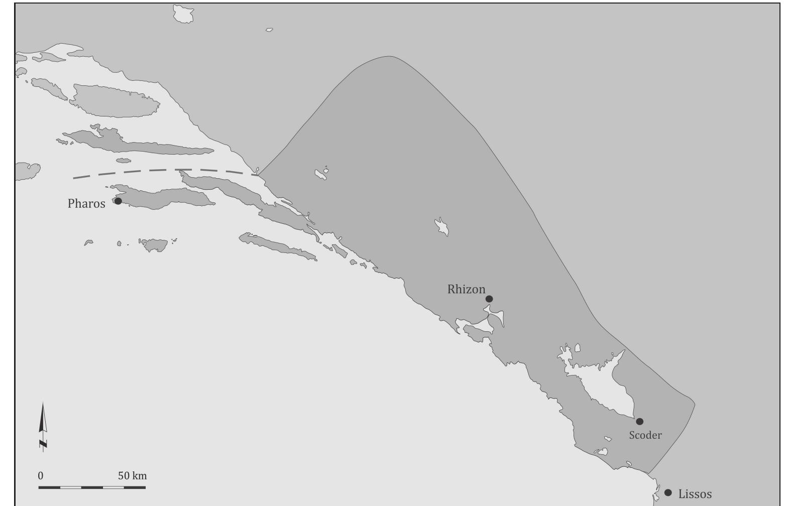 Hypothetical territory of “kingdom” of king ballaios