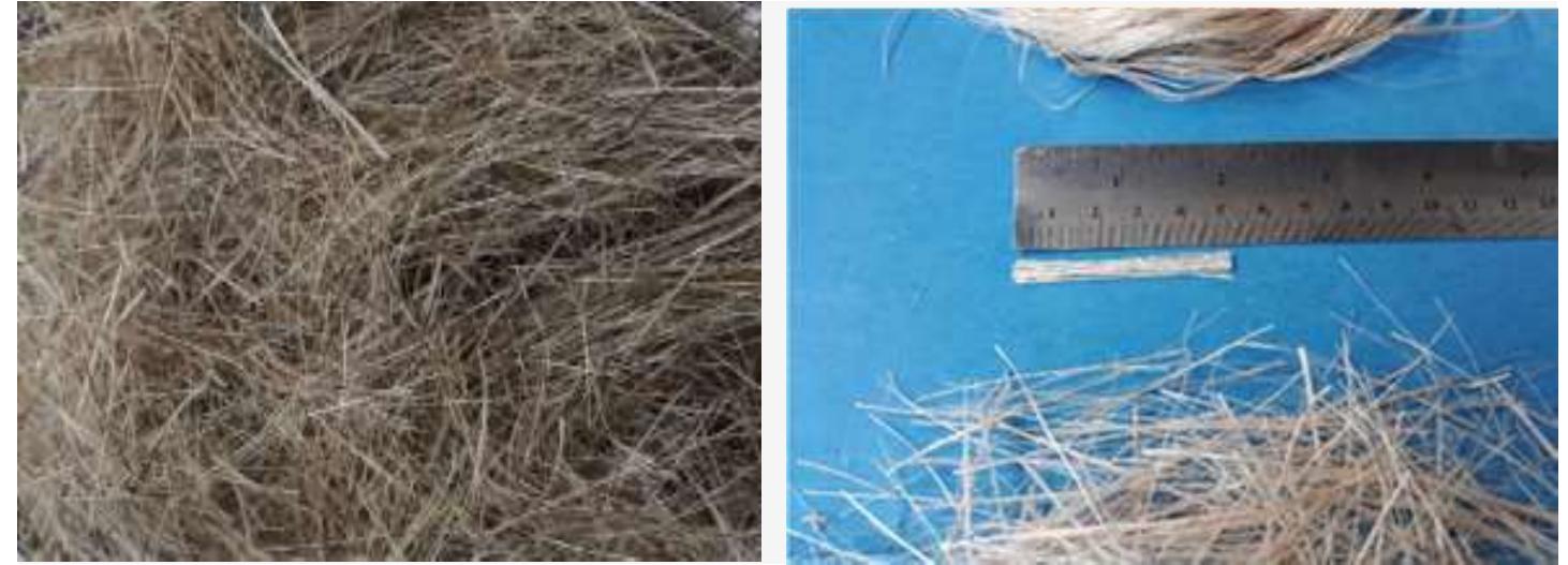 The composition of a mixture of abaca fiber concrete with a