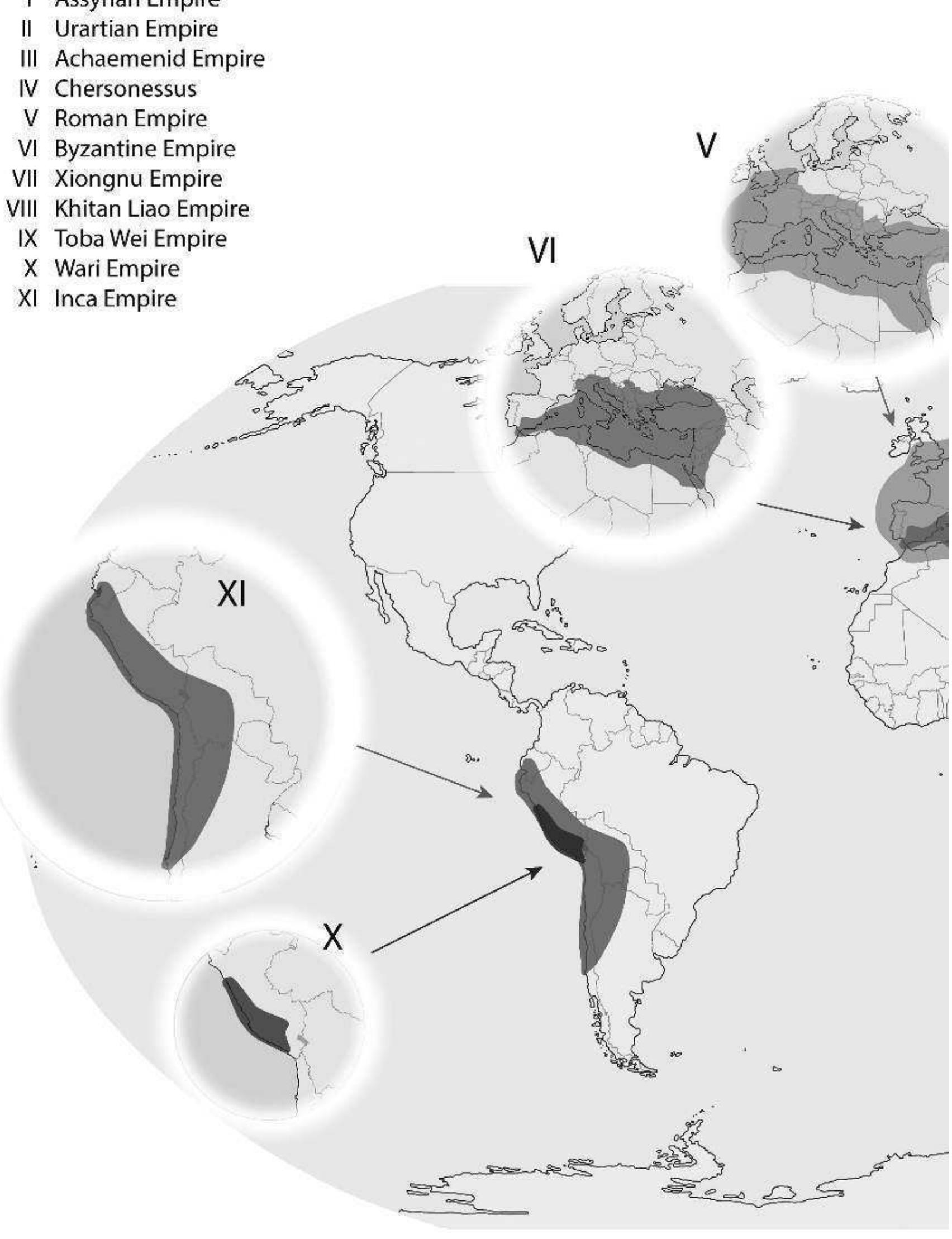 Map i map showing all empires and imperial states discussed