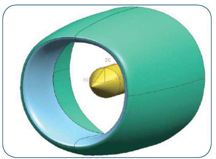 Subsonicintake, cad model by pierluissi et al [7] for