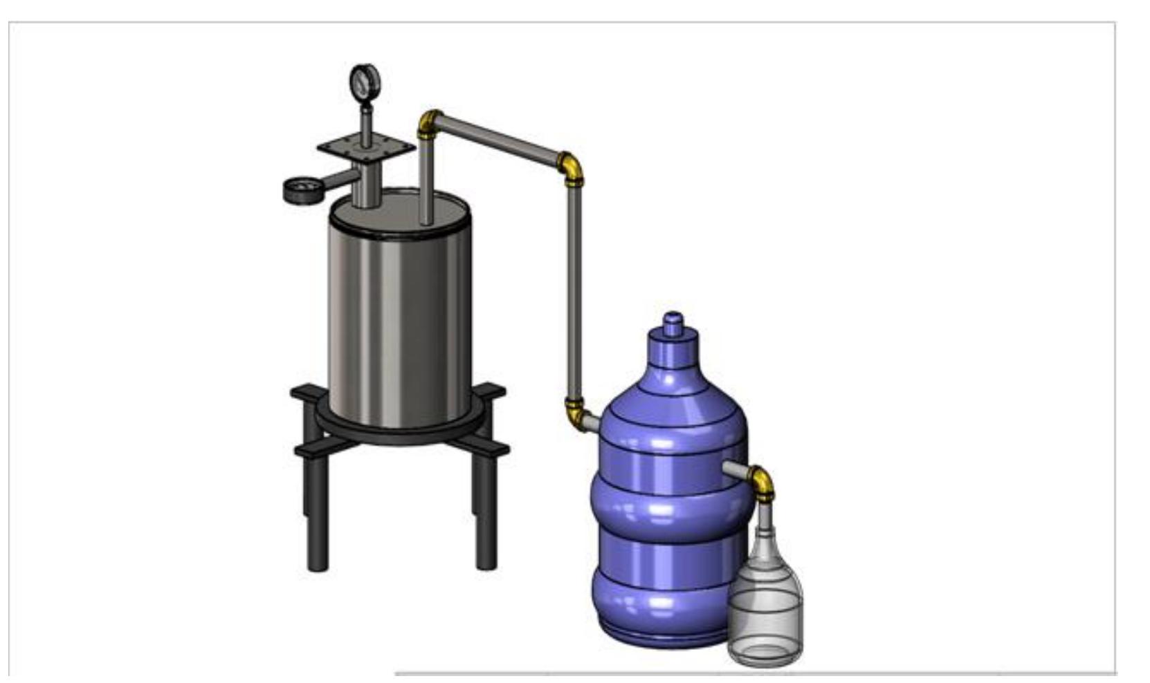 Second cad of the pyrolysis reactor 2.3 description of