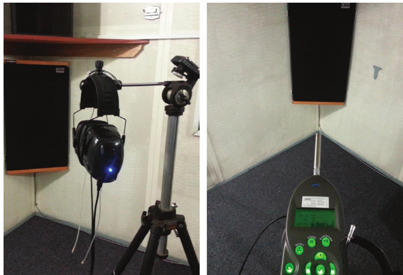 Kuduwave and sound level meter setup during mpanl [ansi s3.1