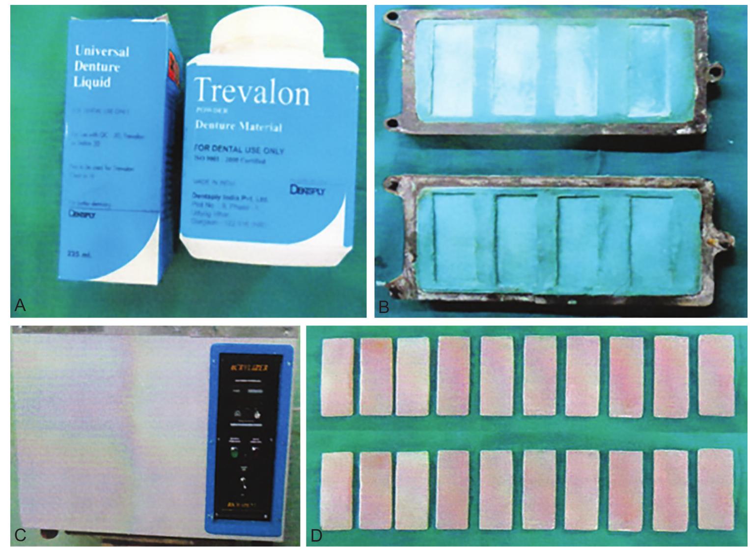 S 3a and d: (a) trevalon denture material dentsply-india;