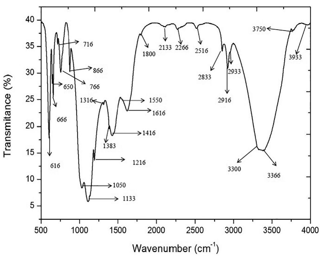 Ft-ir spectra of micro algae s. quadricauda sp.