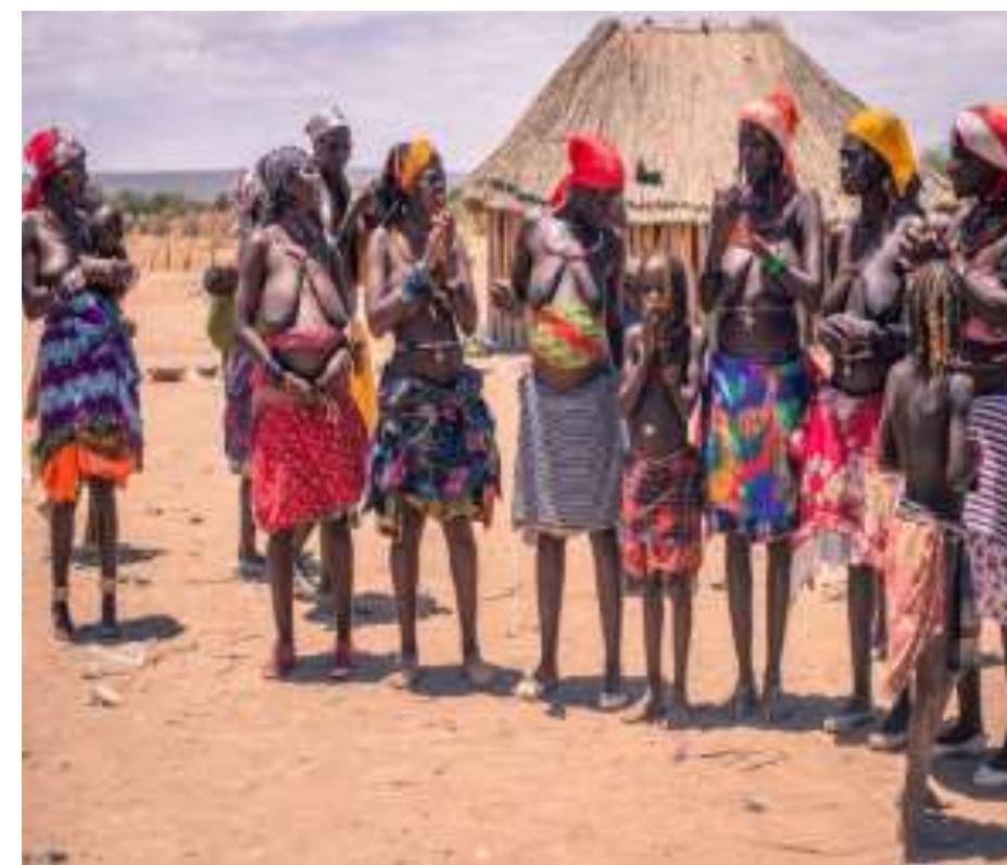 Ovaherero arts: top left are several different craft work of