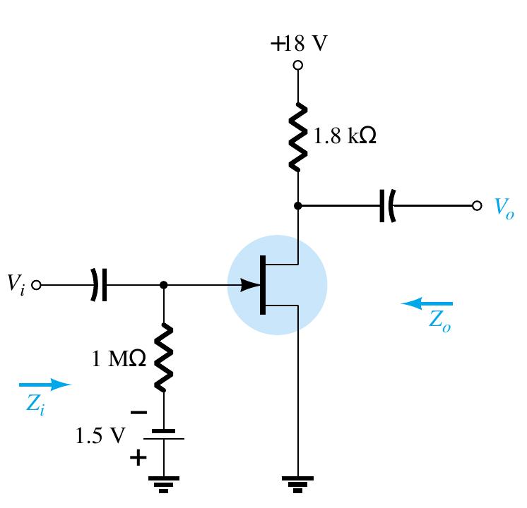 54 fixed-bias amplifier for problems 17 and 18