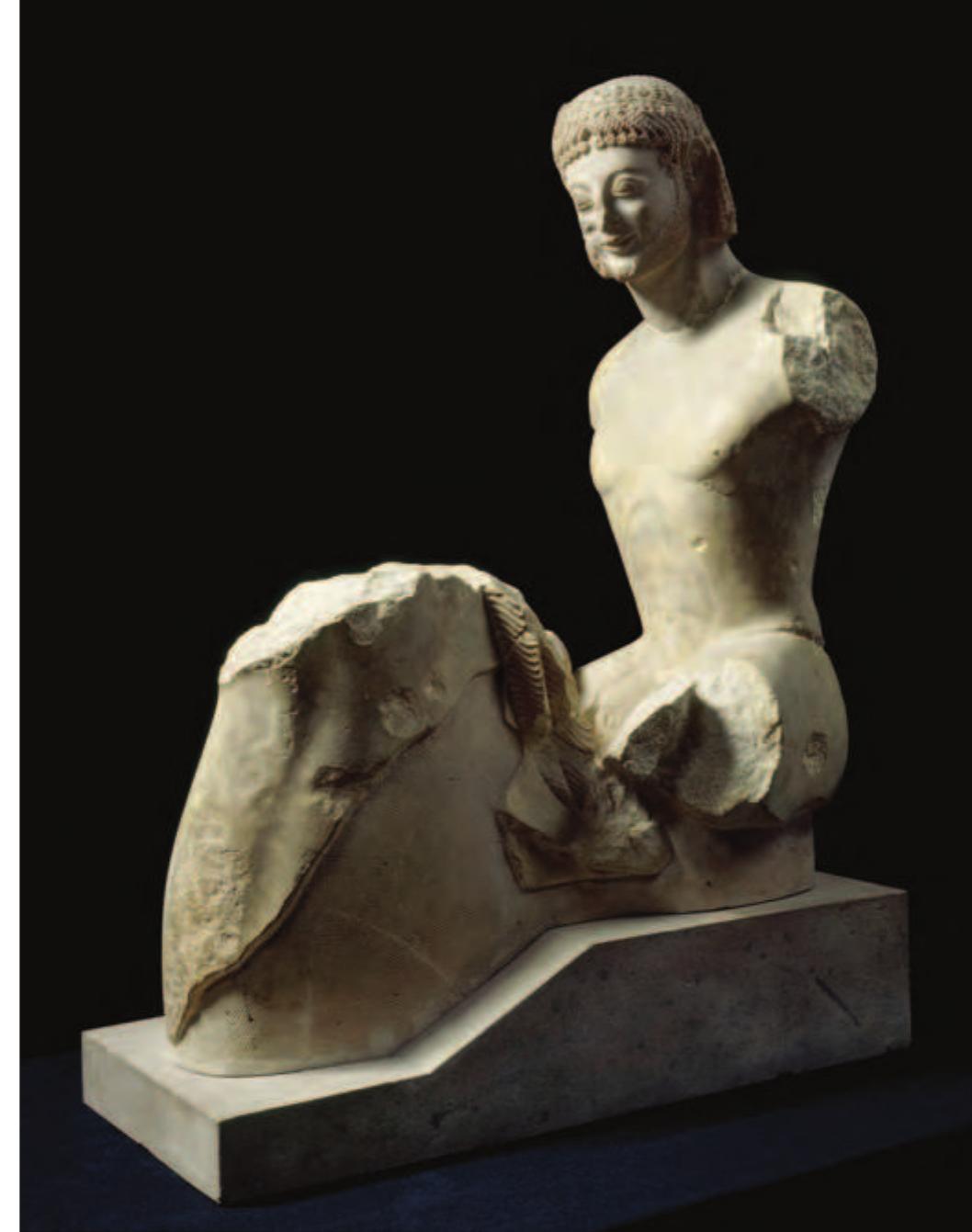 Rampin master, greek, rampin horseman, 550 bce, marble,