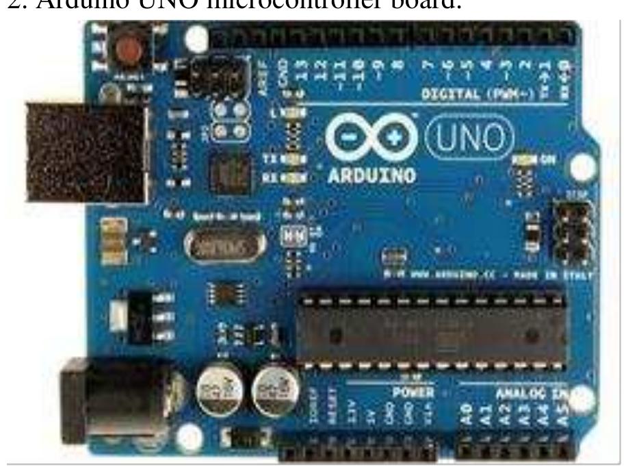 Arduino uno microcontroller board arduino uno is a very