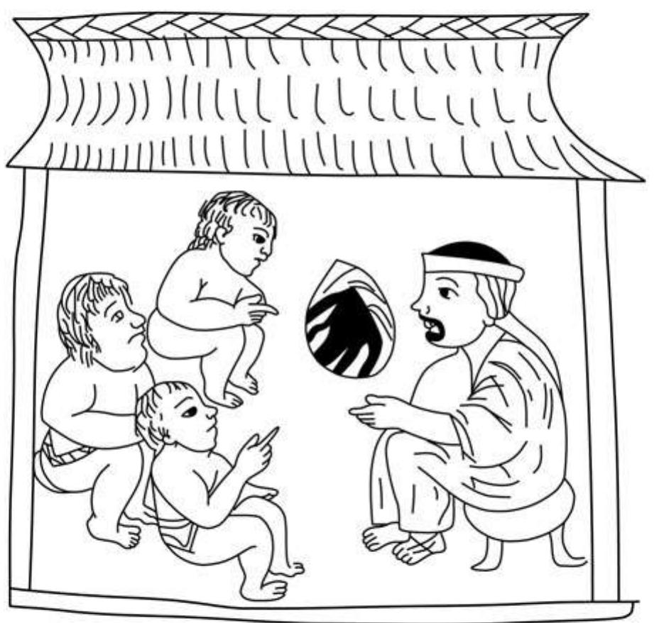 Curicaueri as obsidian core (alcala 2008;f. 118). (drawing