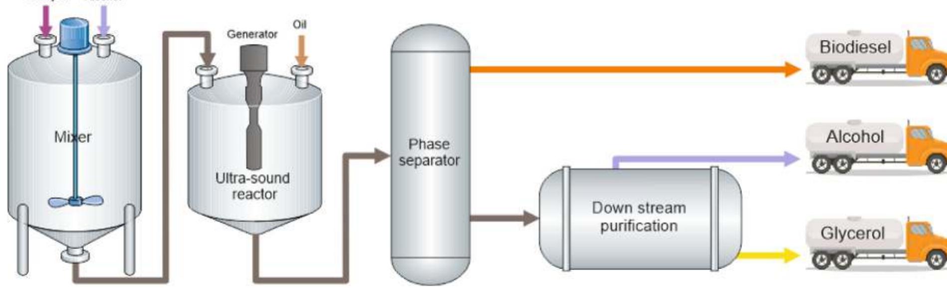 A typical process flow diagram of homogeneous