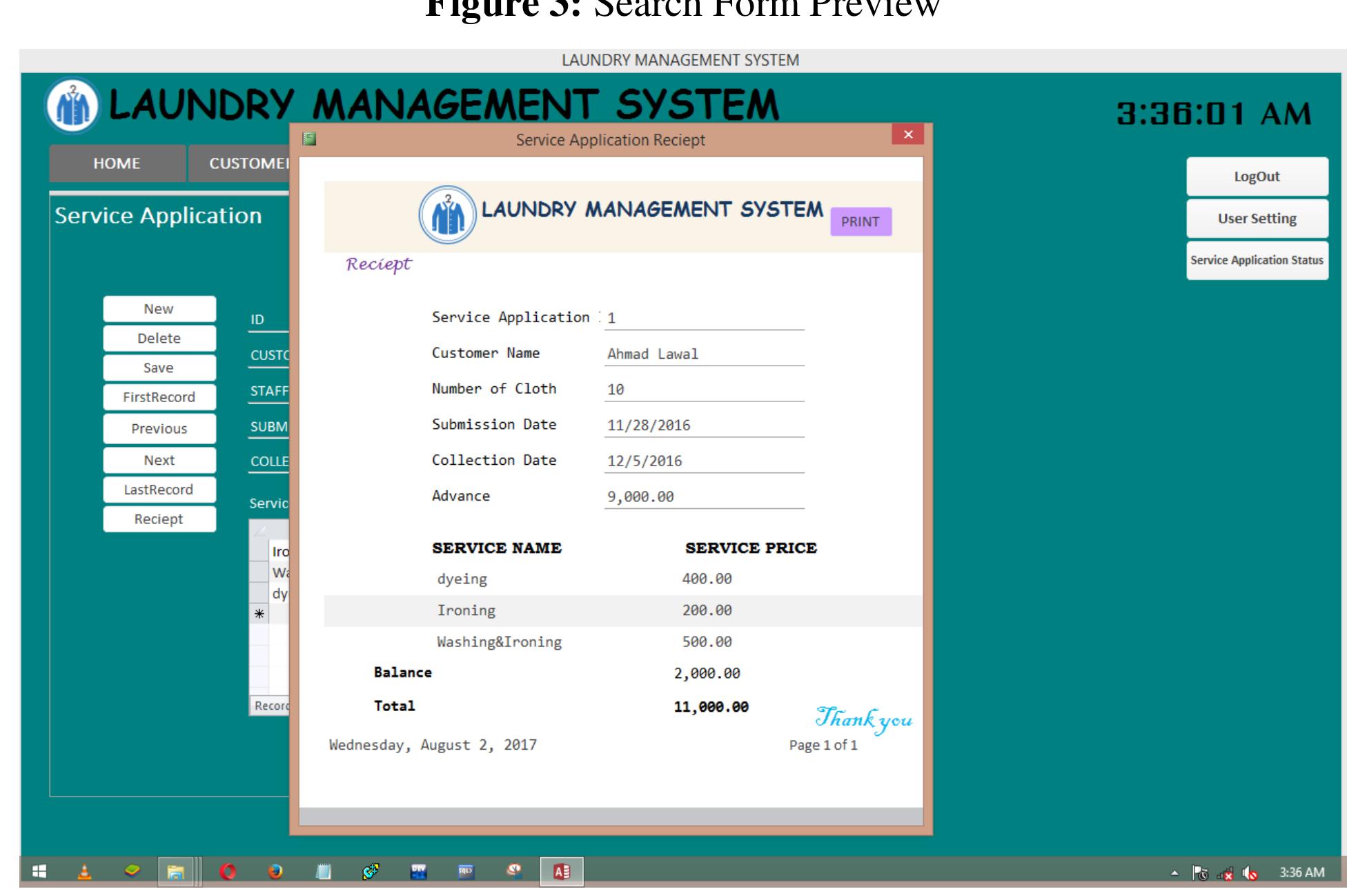 Figure 14 - Laundry Management System: Design and