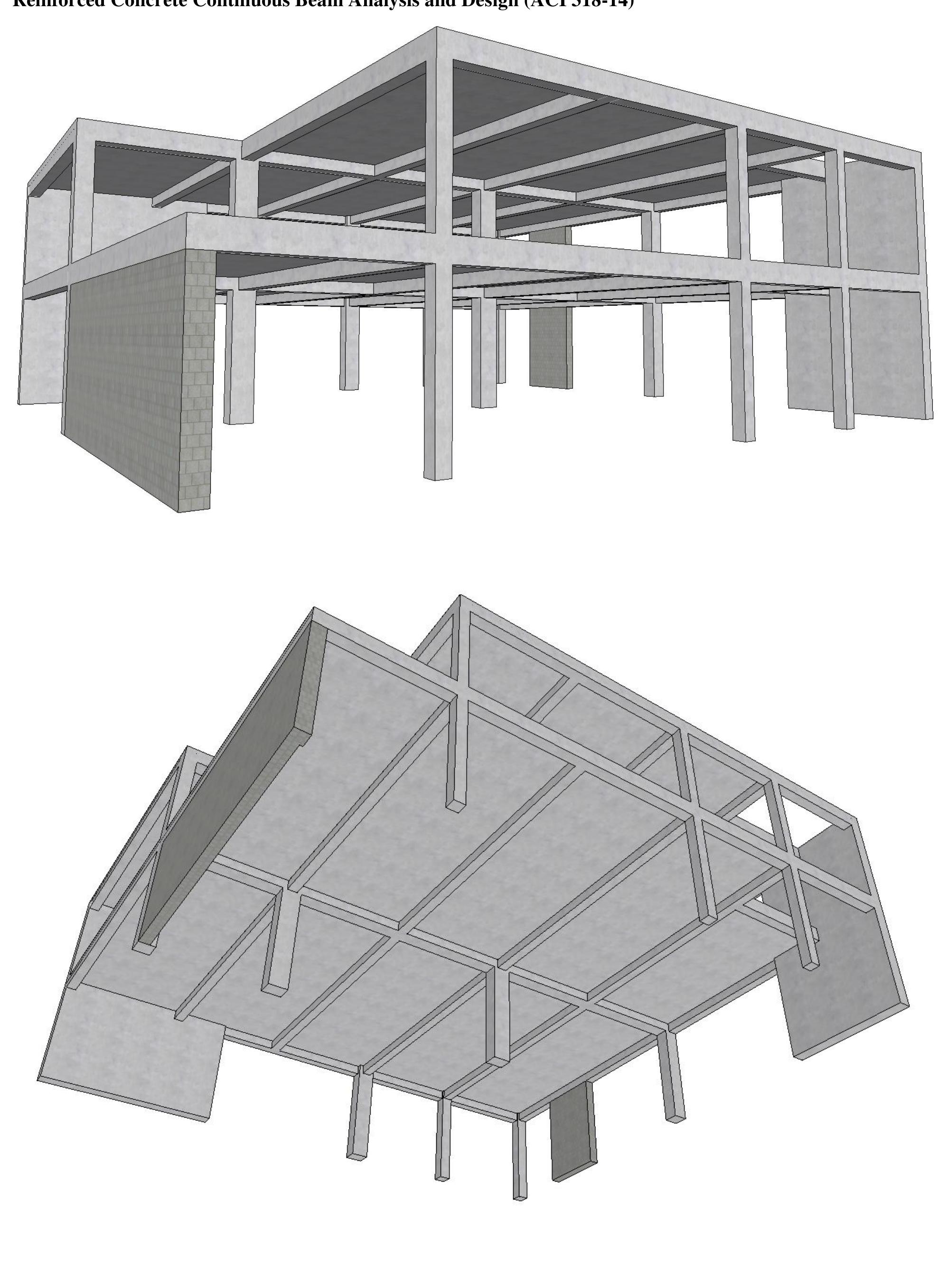 Figure 1 - Reinforced Concrete Continuous Beam Analysis and