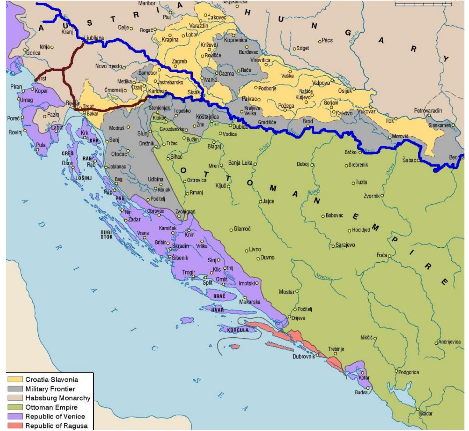 Source: the map of the administrative division of croatian