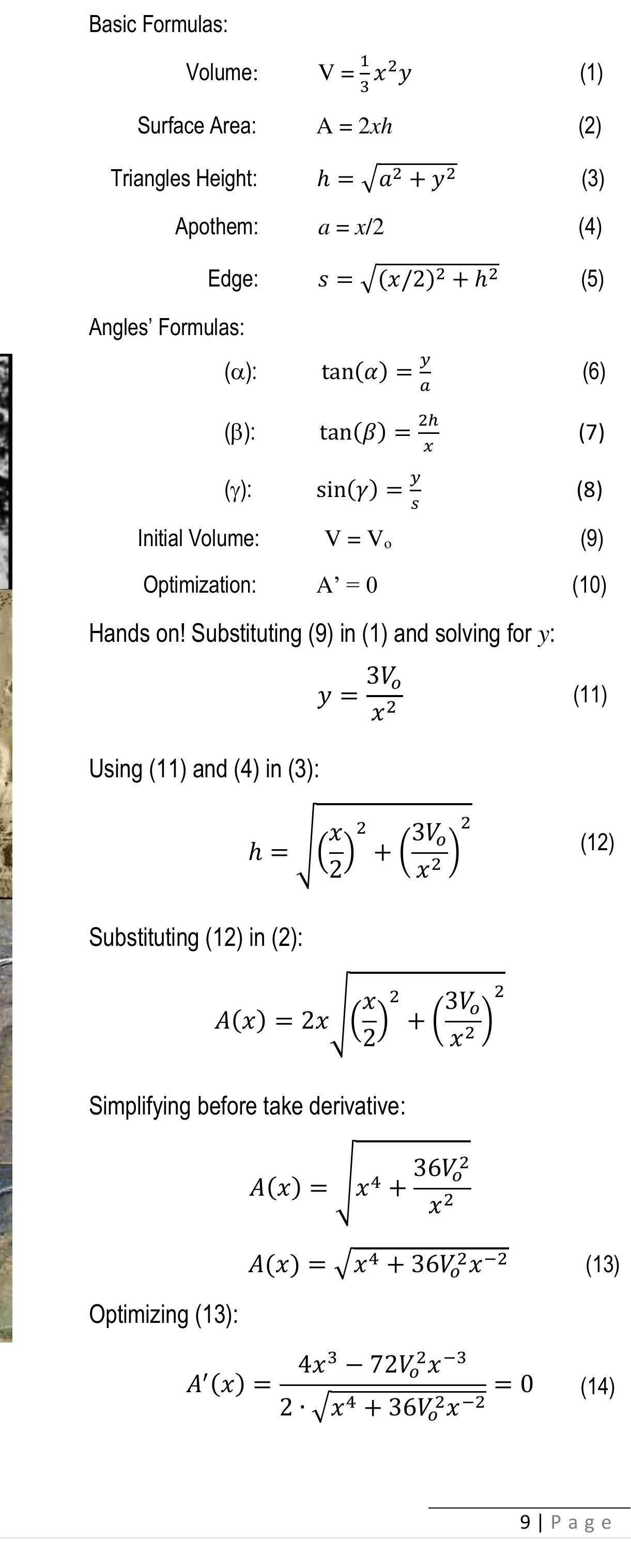Figure 8 - THE GREAT PYRAMID OF GIZA, AN OPTIMIZED GEOMETRY?