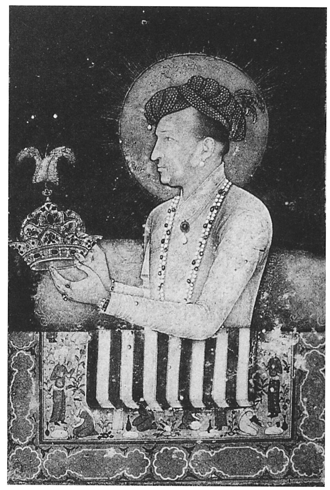 18 the mughal emperor jahangir holding the ceremonial crown