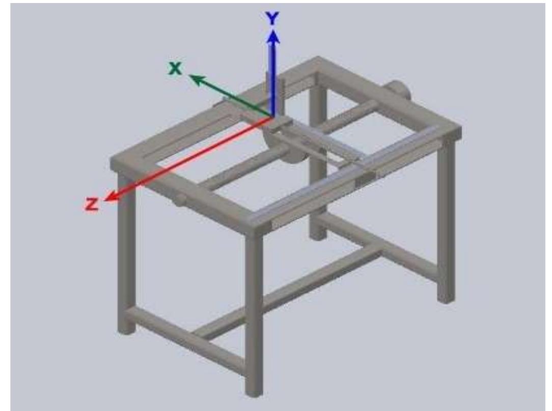Different parts of the air flow facility fig. 2. traverse