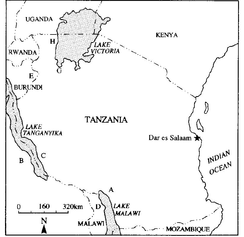 Fic. 1. a map of the locations of the technological cultures