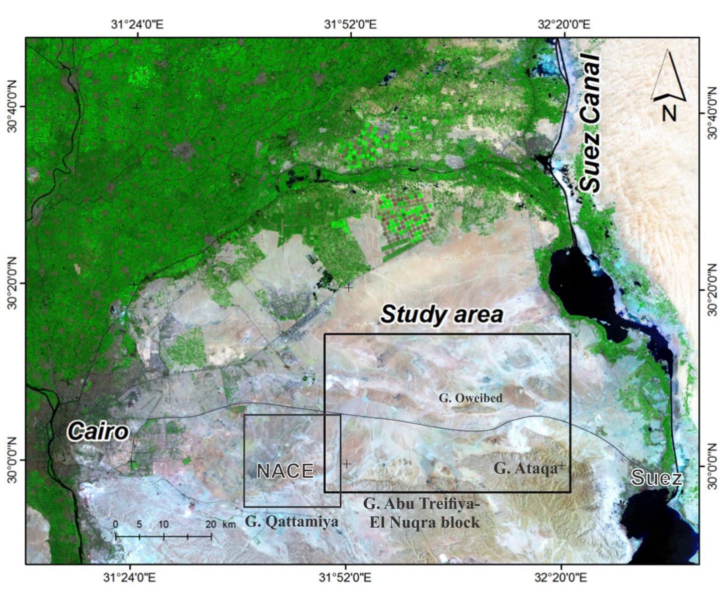Figure 1 - from Geological mapping of the Central Cairo-Suez