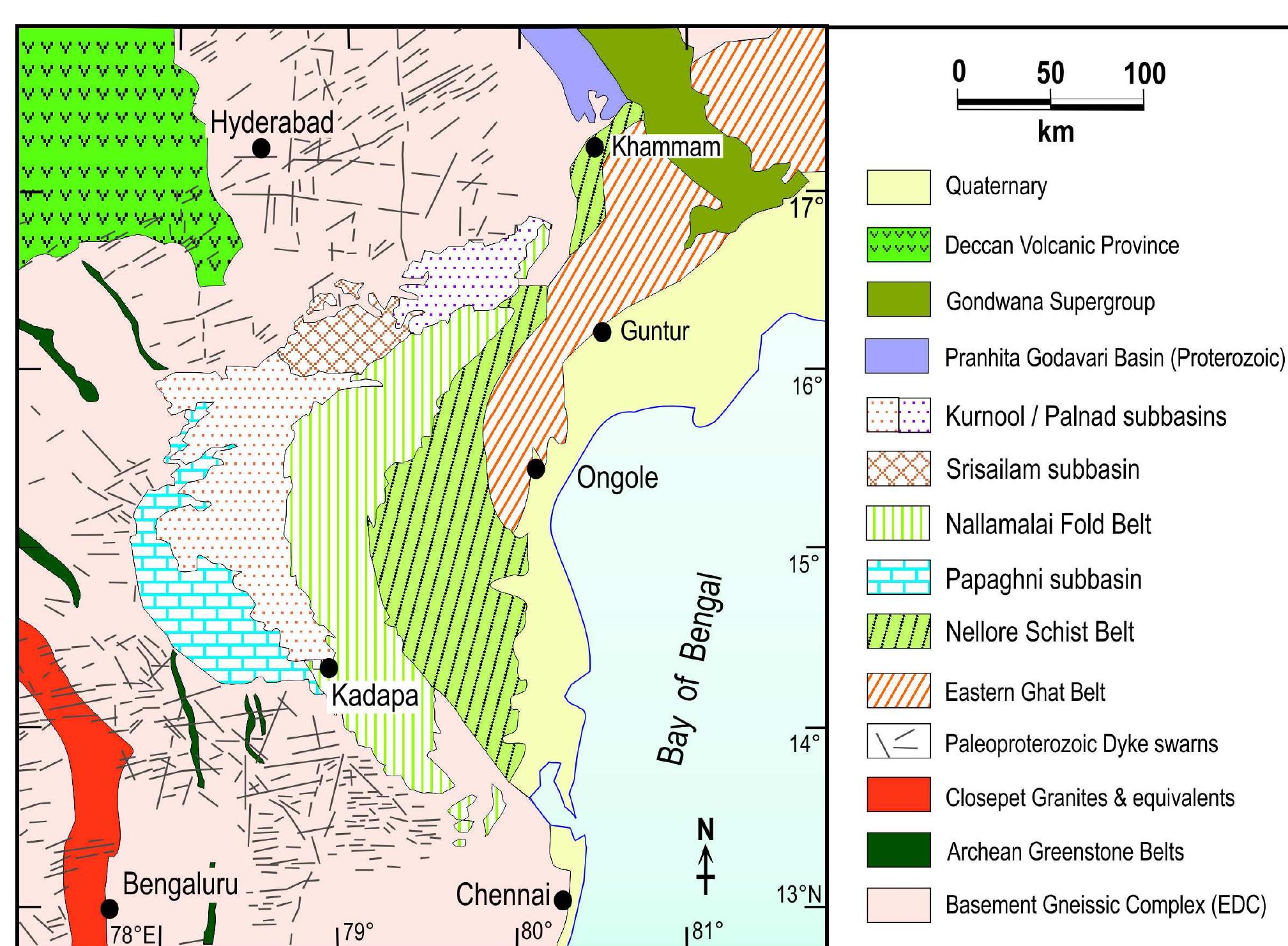 (PDF) Cuddapah Basin, India: A Collage of Proterozoic Subbasins and ...