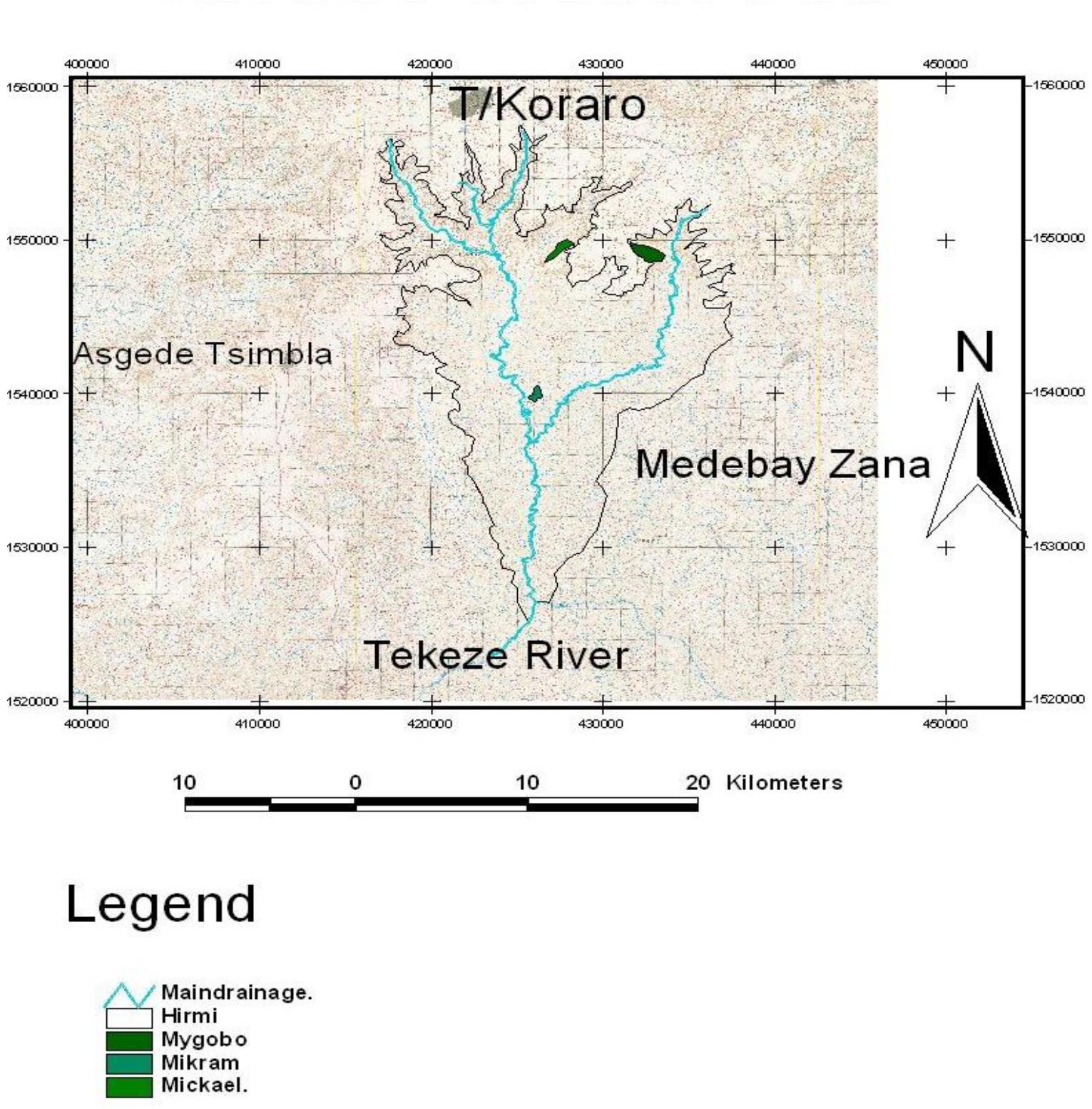 Map of hirmi forest area (mygobogobo), tigray-ethiopia.