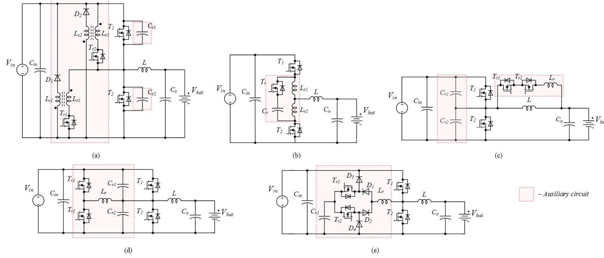 Basic types of half-bridge single-phase nbdcs with auxiliary