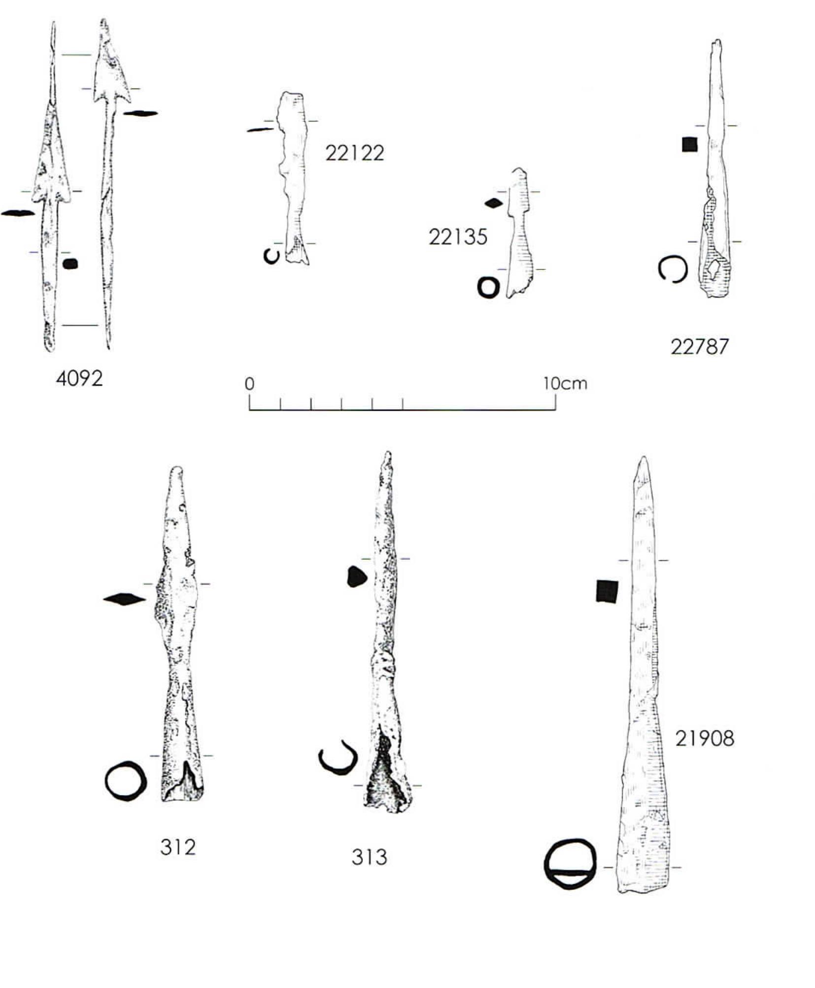 7:1—projectile heads of the viking and medieval periods.