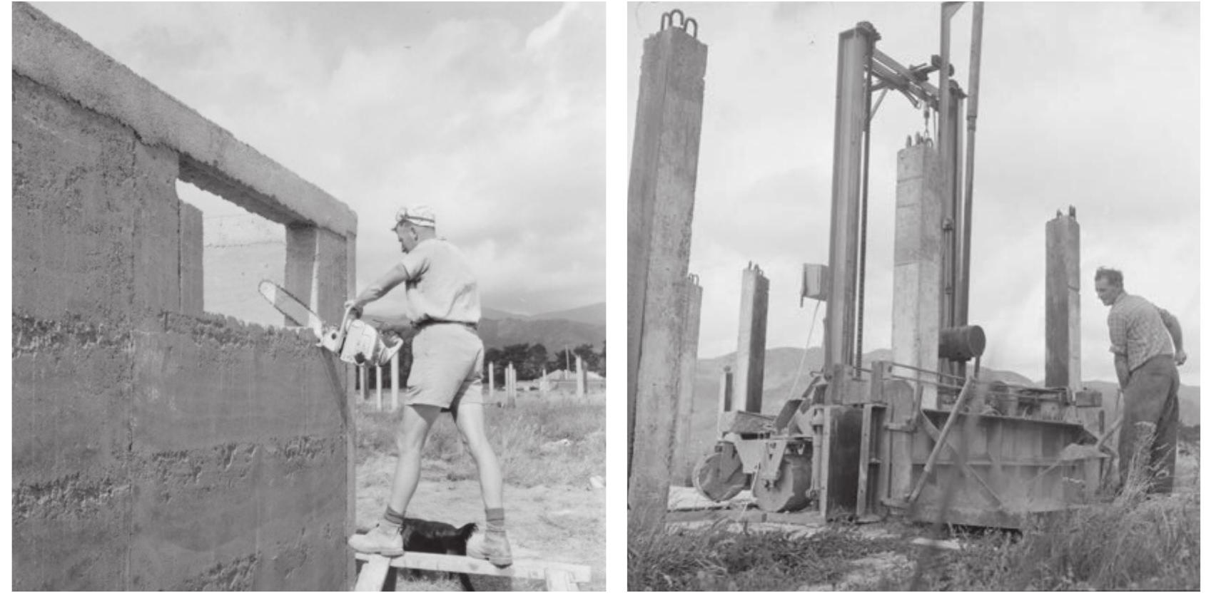 Photographs of the terracrete system. photos from