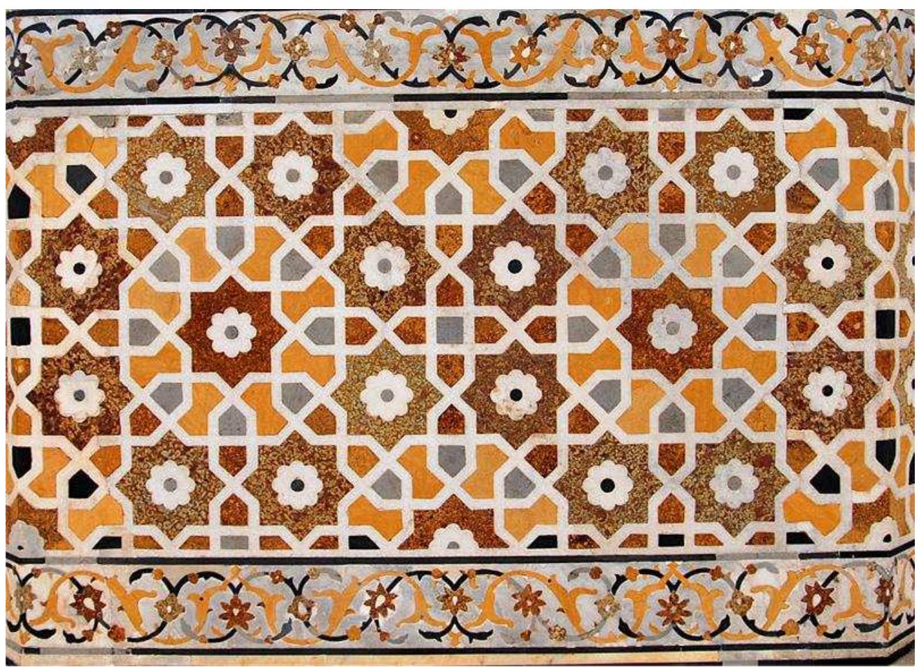 Figure 10 - from Mughal Aesthetics: arabesque and geometric