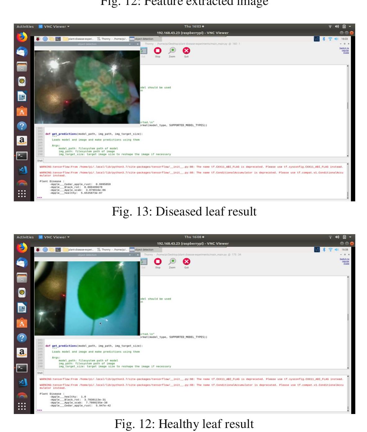 Figure 9 - Leaf Disease Identification using CNN and