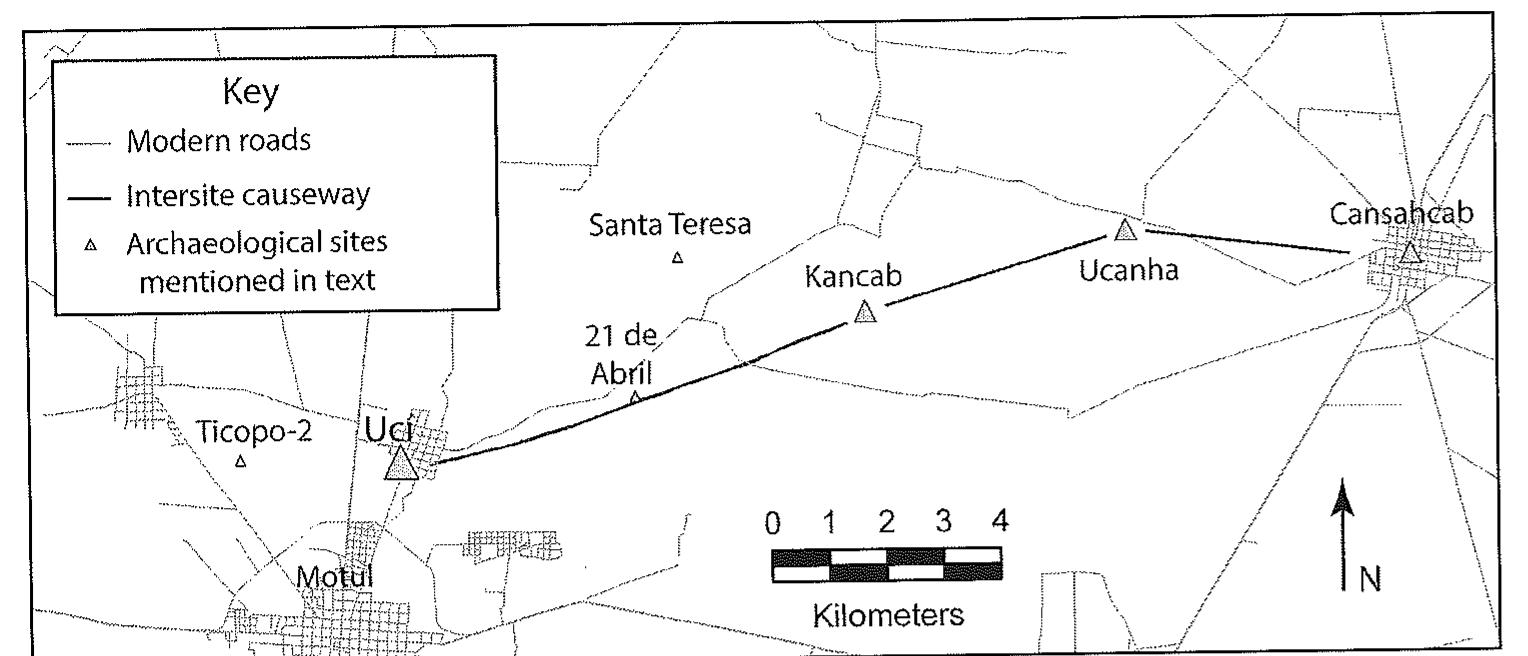 -2. map of the uct-cansahcab causeway showing the location