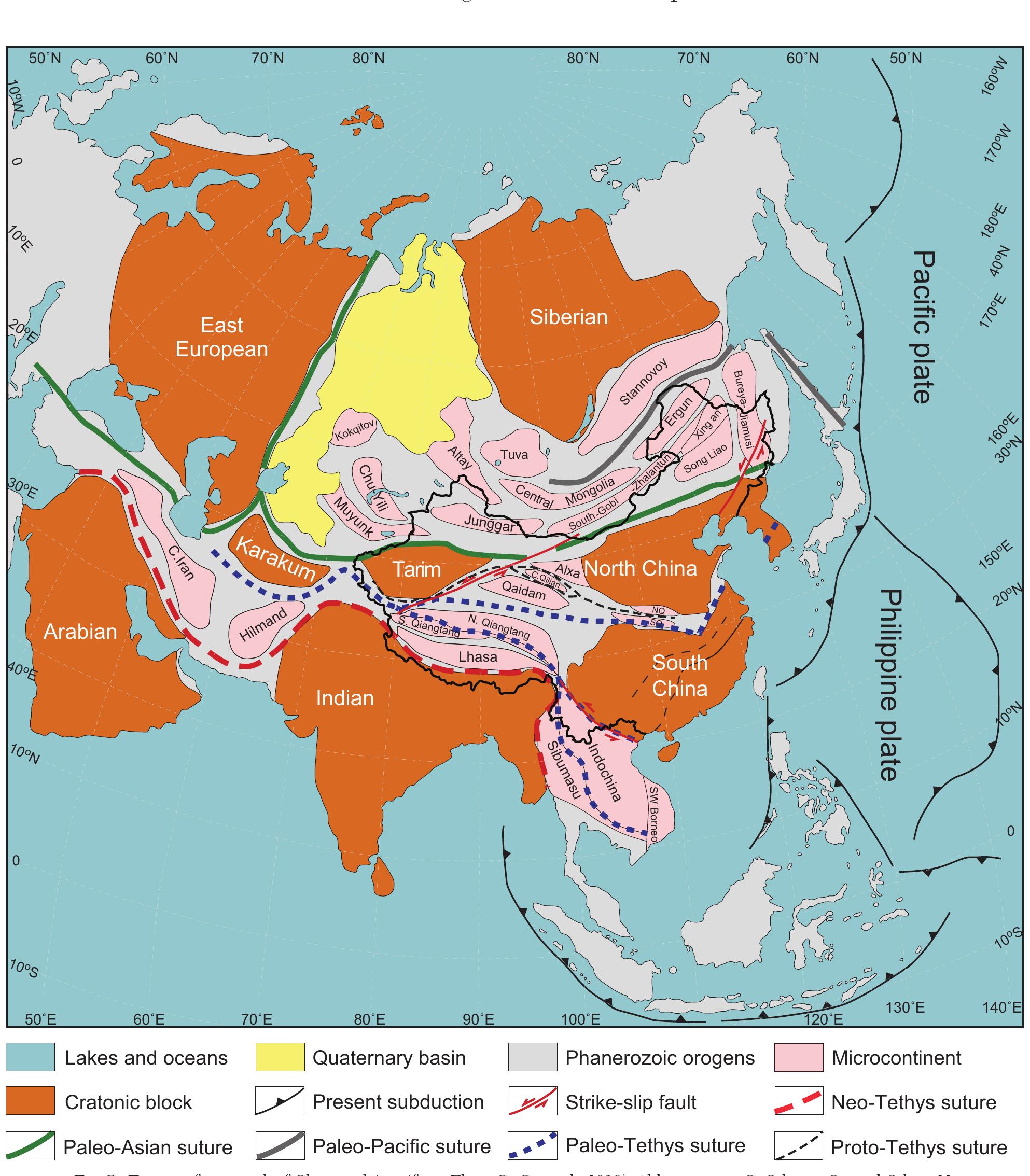 By 850 ma, most of the blocks were at the northern edge of