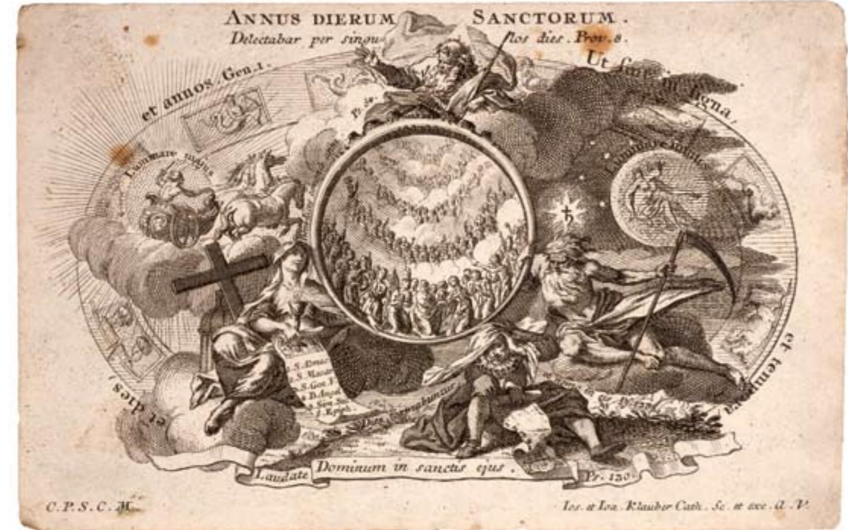 Baroque fad for anamorphic representation, whereby the image