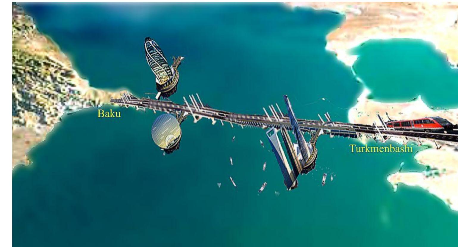 The great eurasian bridge across the caspian sea 1.