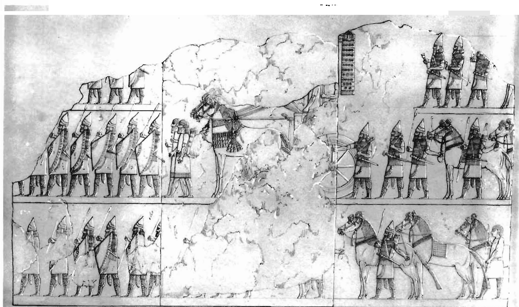 111. 3. the assyrian king in his chariot. a. h. layard,