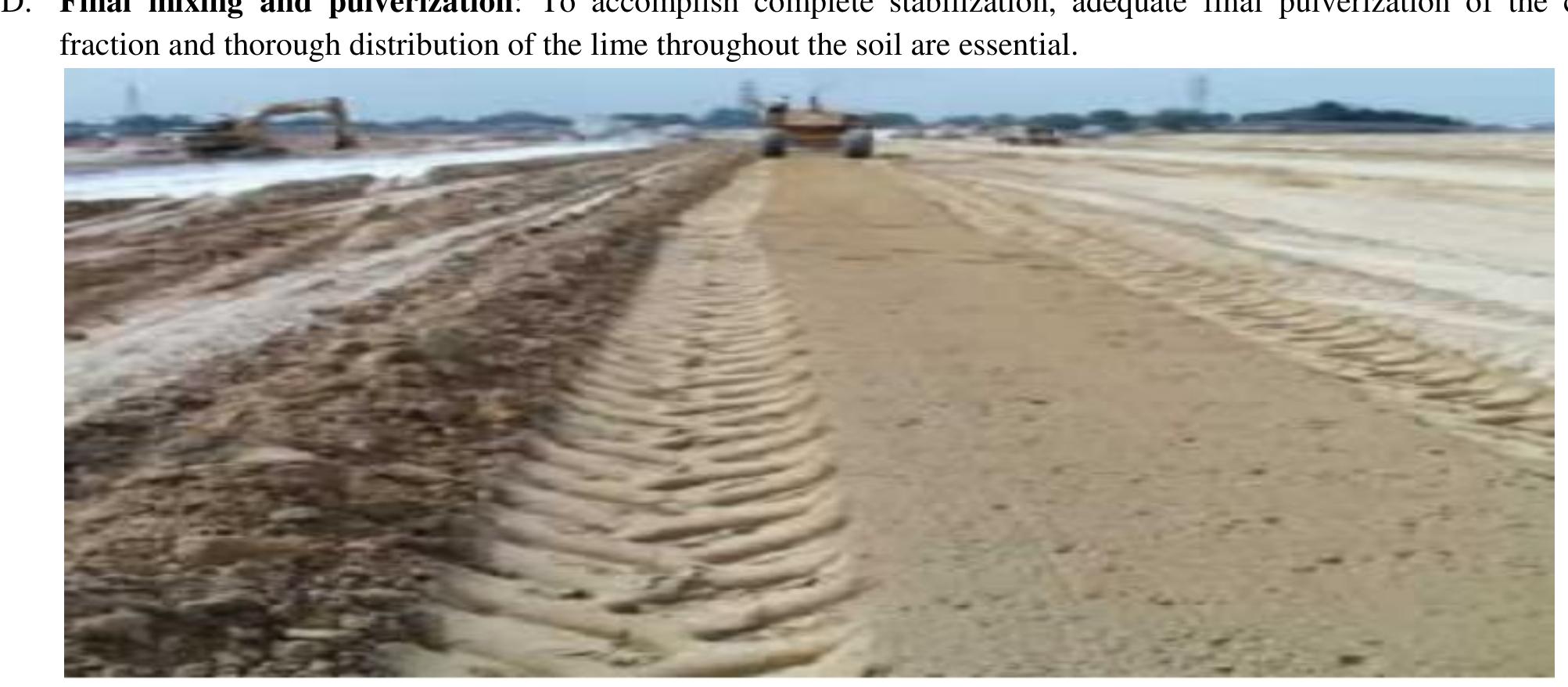 Figure 7 - SOIL STABILIZATION USING LIME